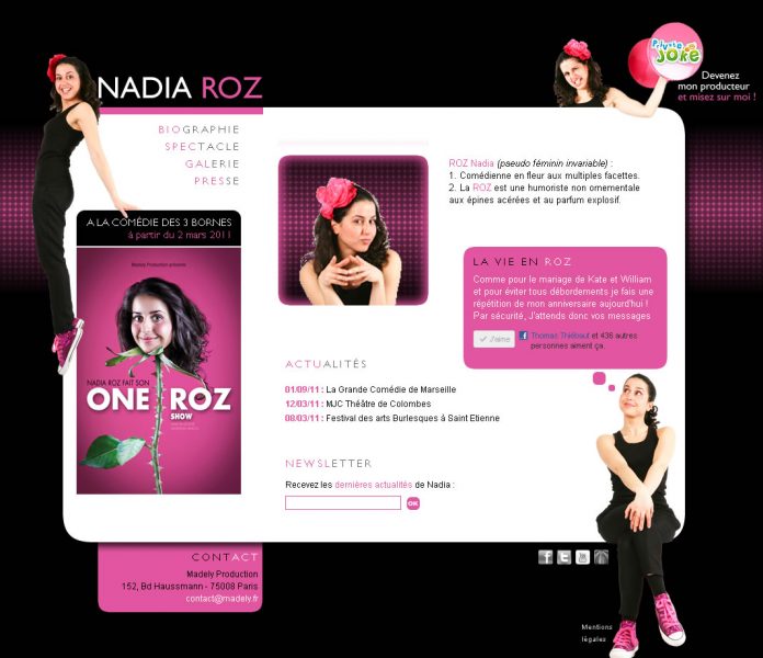 Nadia ROZ – humoriste comédienne - Théia - agence conseil en solutions ...